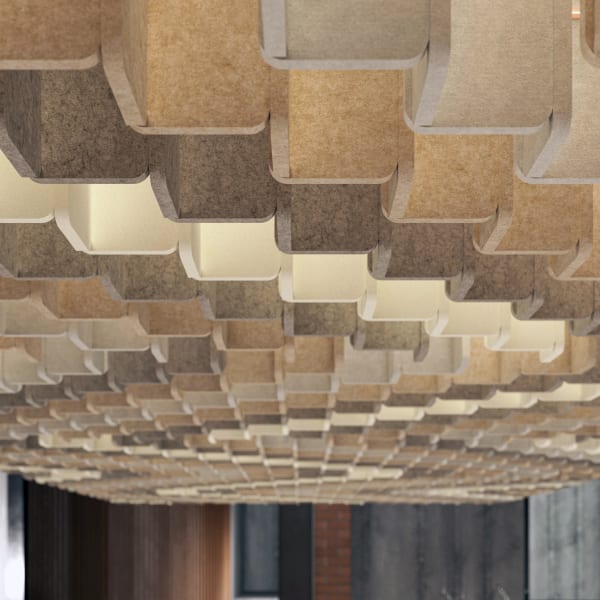 The art of Acoustic Excellence New Product Release: Acoustic Baffles and Wood print design ...